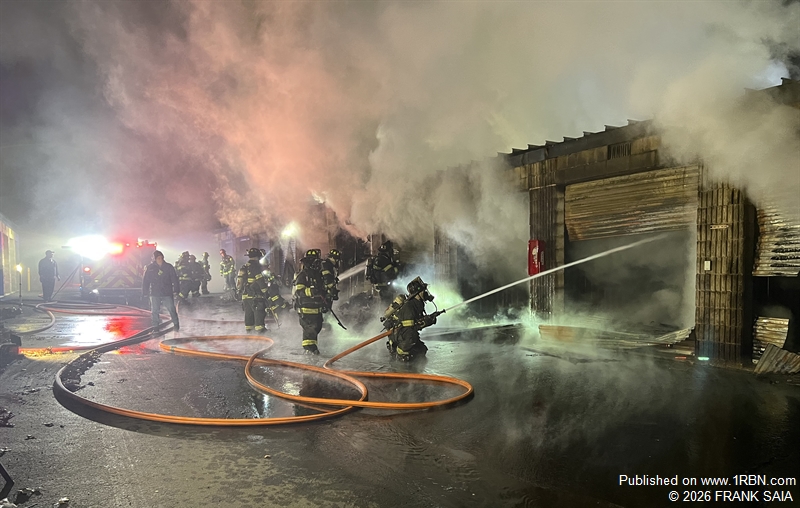 Lindenwold and mutual aid firefighters battle storage unit fire in sub ...