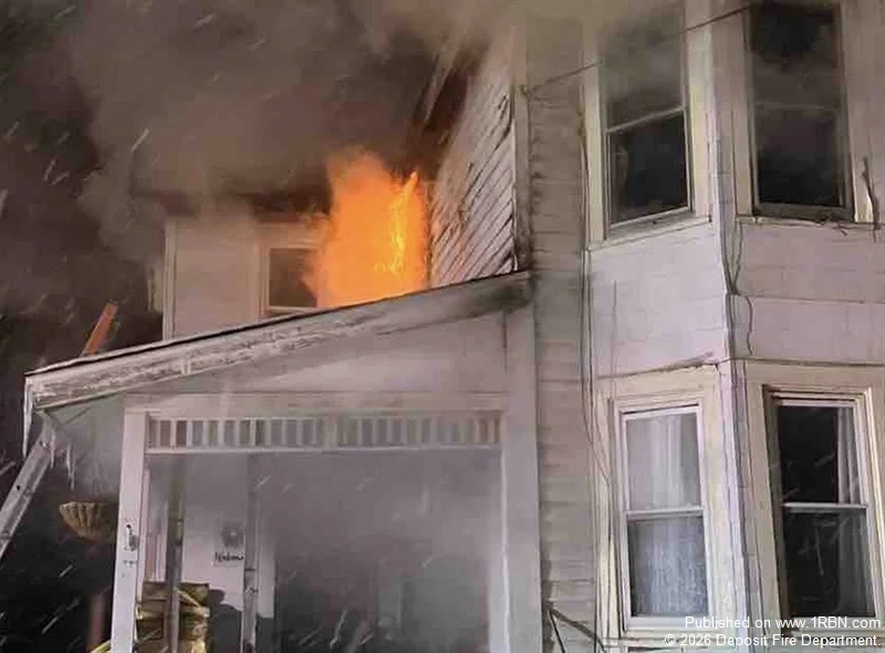Second Alarm Chimney Fire Damages Home in Deposit