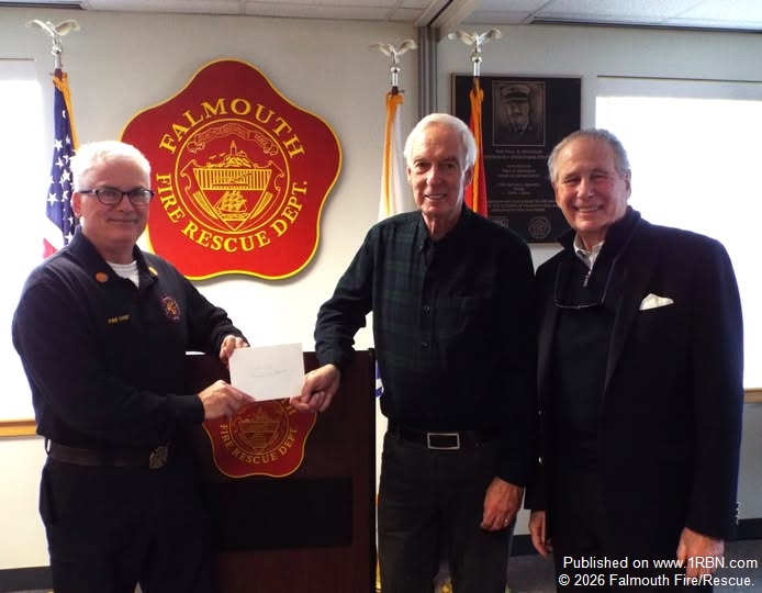 Community Support Continues with Donation to Falmouth Fire Rescue