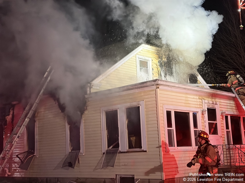 Lewiston Firefighters Battle Two Structure Fires in a Day