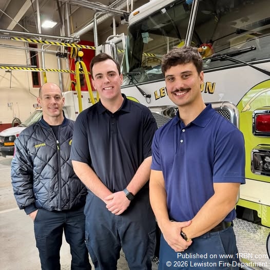 Lewiston Fire Department Welcomes Three New Firefighters