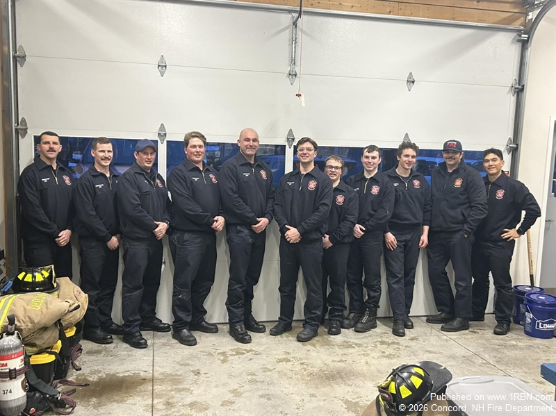 New Firefighters Begin Training at Concord Fire