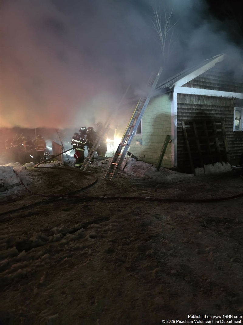Peacham Firefighters Assist in Large Ryegate Structure Fire Response