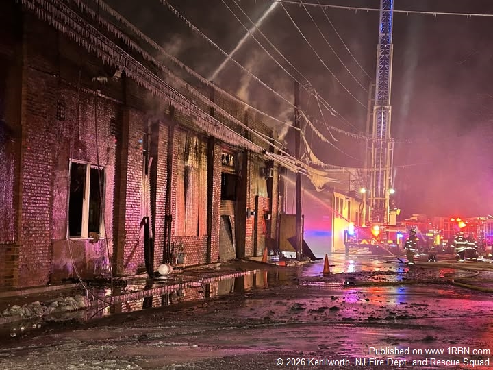 Firefighters Control Large Industrial Fire on Valley Road