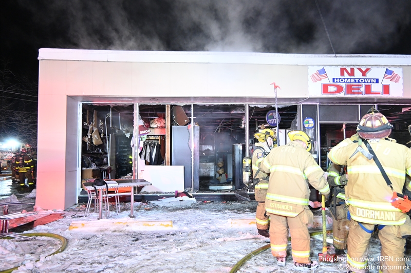 Structure Fire at Newburgh Deli Sends Male to Hospital with Burn Injuries