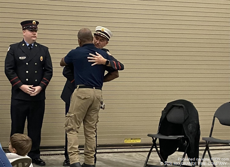 Bobby Jones and Ethan Lex Graduate Firefighter I at Cape May Academy
