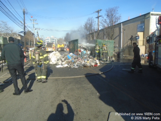 Paterson Handles Large Dumpster Fire