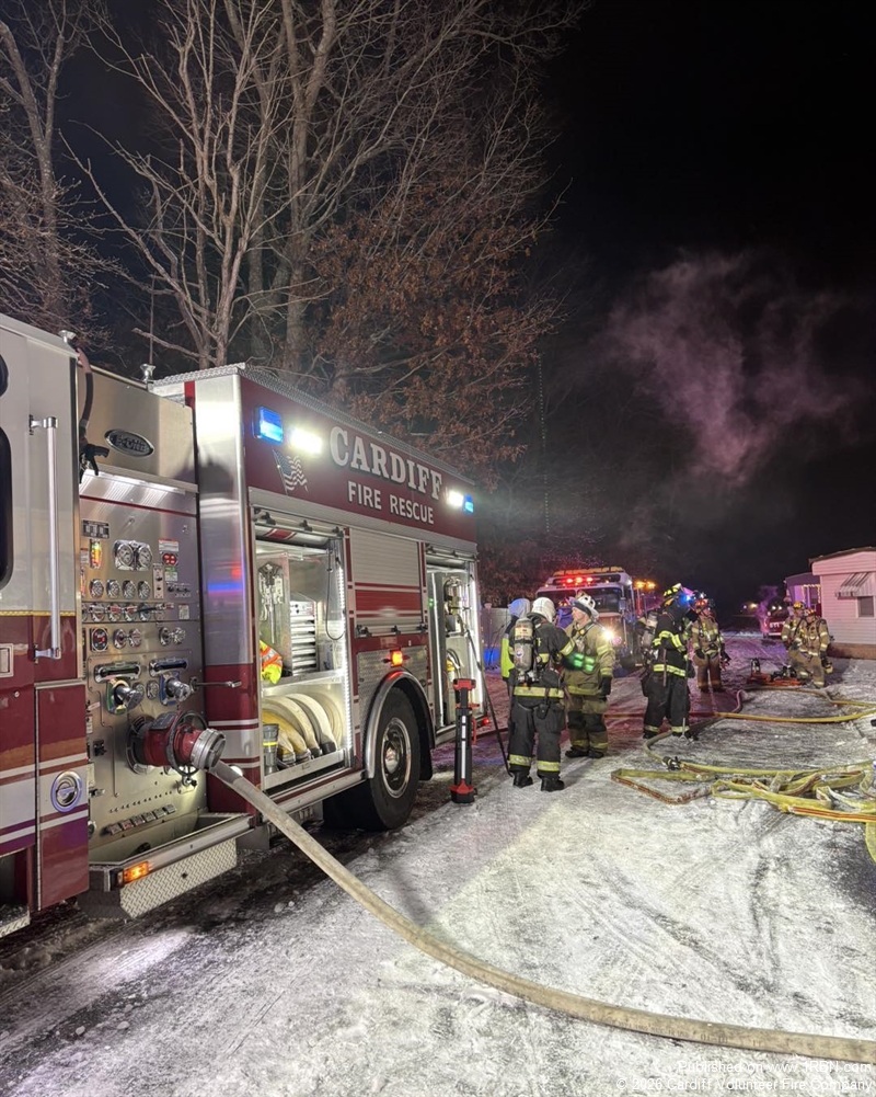 Firefighters Contain Mobile Home Fire at Tower East Park Despite Severe ...