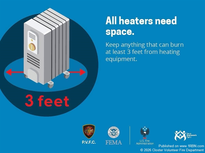 Closter Fire Department Reminds Residents: Space Heater Safety Is ...