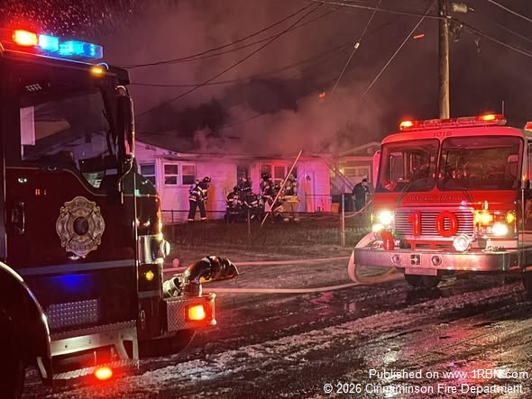 Rescue Engine 2013 Assists at Maple Shade Dwelling Fire