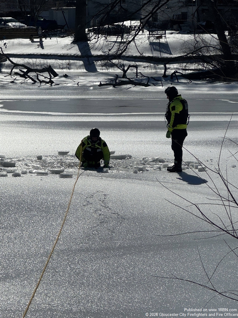 Winter Conditions Support Ice Rescue Operations Training