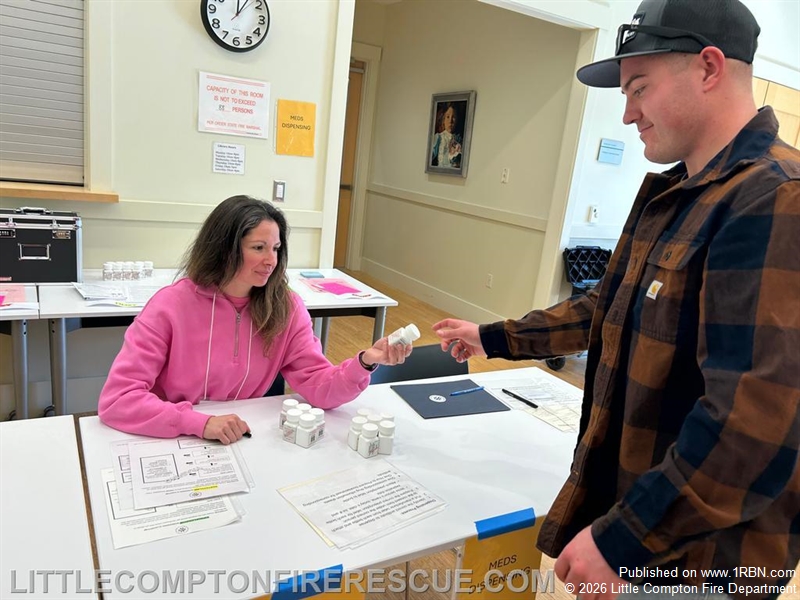 Little Compton Fire Department Members Train for Emergency Medication ...