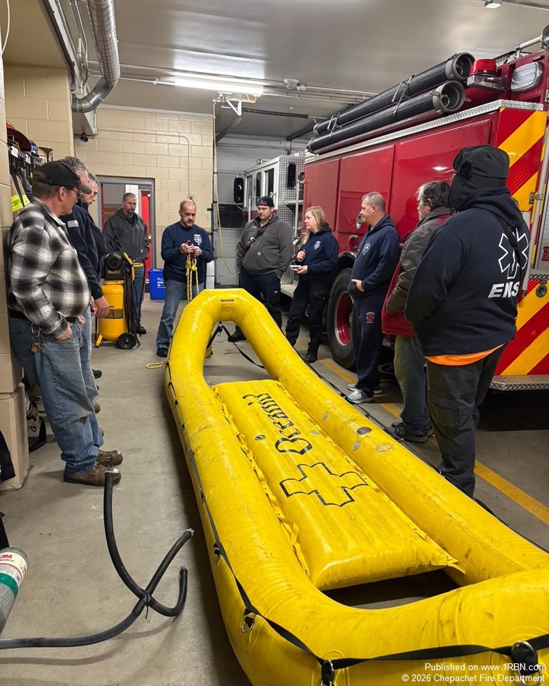 Chepachet Fire Department Trains for Ice Rescue Emergencies