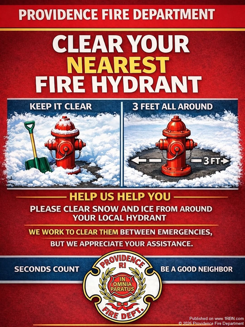 Providence Fire Department Urges Residents to Help Clear Fire Hydrants ...