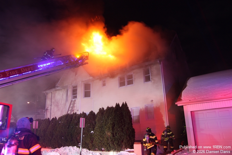 Firefighters Battle Intense Flames, Icy Conditions at Overnight ...