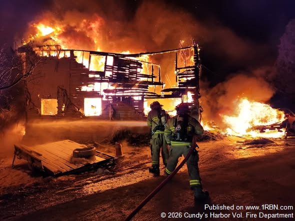 Cundy’s Harbor Crews Assist at Fully Involved Structure Fire; Nearby ...