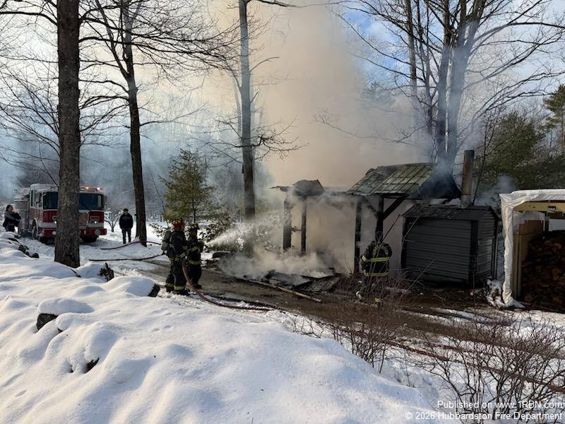 Shed Fire Extinguished in Hubbardston