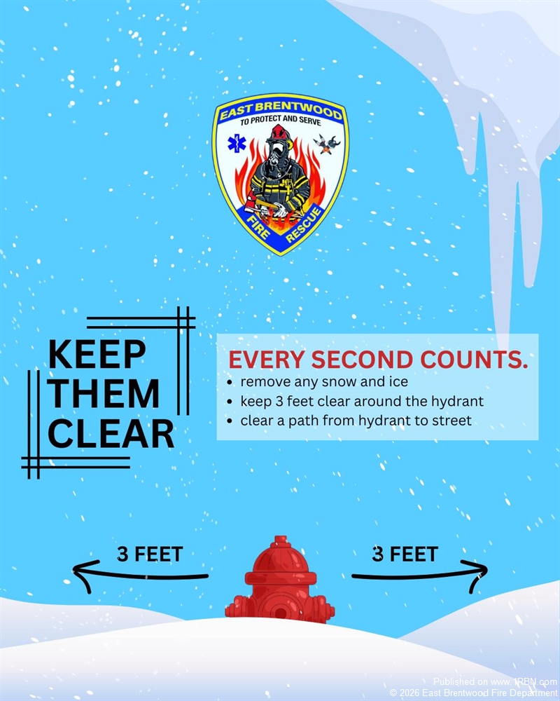 East Brentwood Fire Department Urges Residents to Keep Hydrants Clear ...