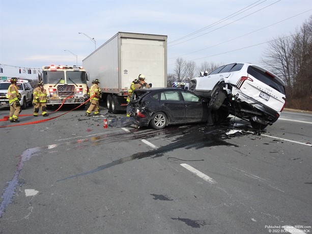 Multi-Car Crash on Route 300 in Newburgh Sends 4 People to Hospital
