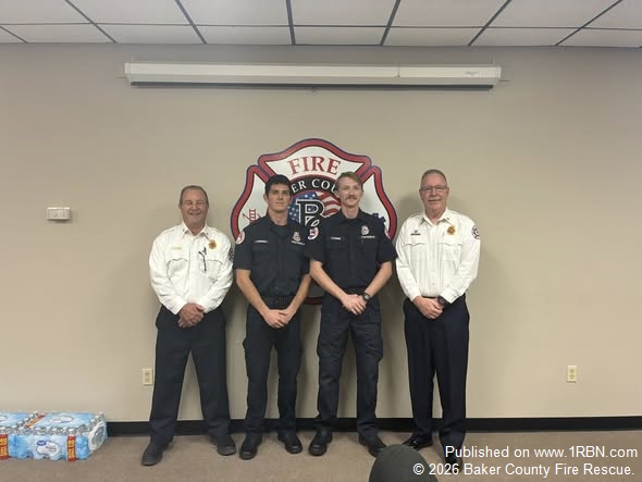Baker County Fire Rescue Welcomes Two Firefighter EMTs