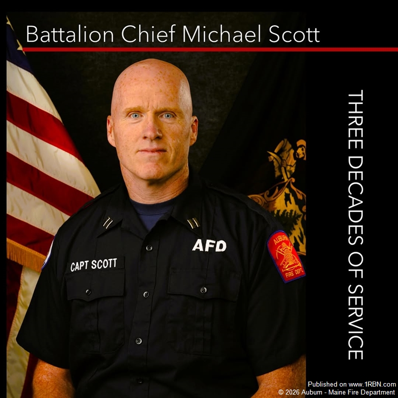 Auburn Fire Department Honors Battalion Chief Michael Scott Upon ...