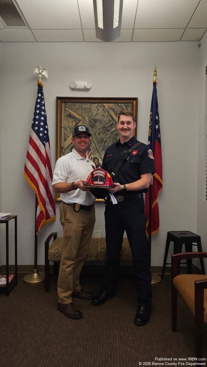 Barrow County Fire Department Announces Promotion of Four New Lieutenants