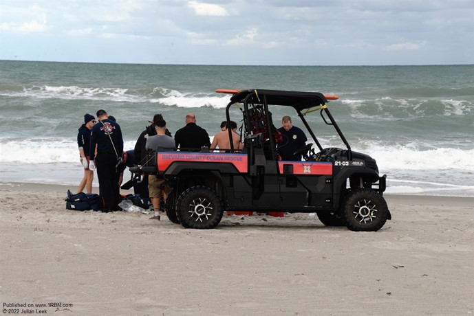 Brevard County Ocean Rescue near drowning incident