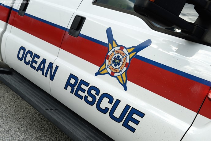 Brevard County Ocean Rescue near drowning incident