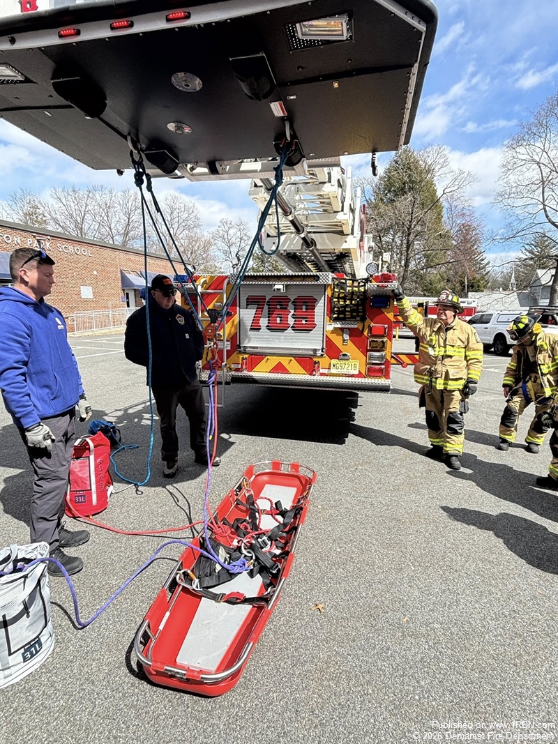Interdepartmental Firefighters Complete Specialized Aerial Ladder ...