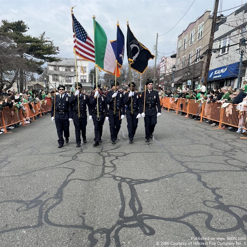 Hillcrest Serves as Color Guard at Pearl River Parade