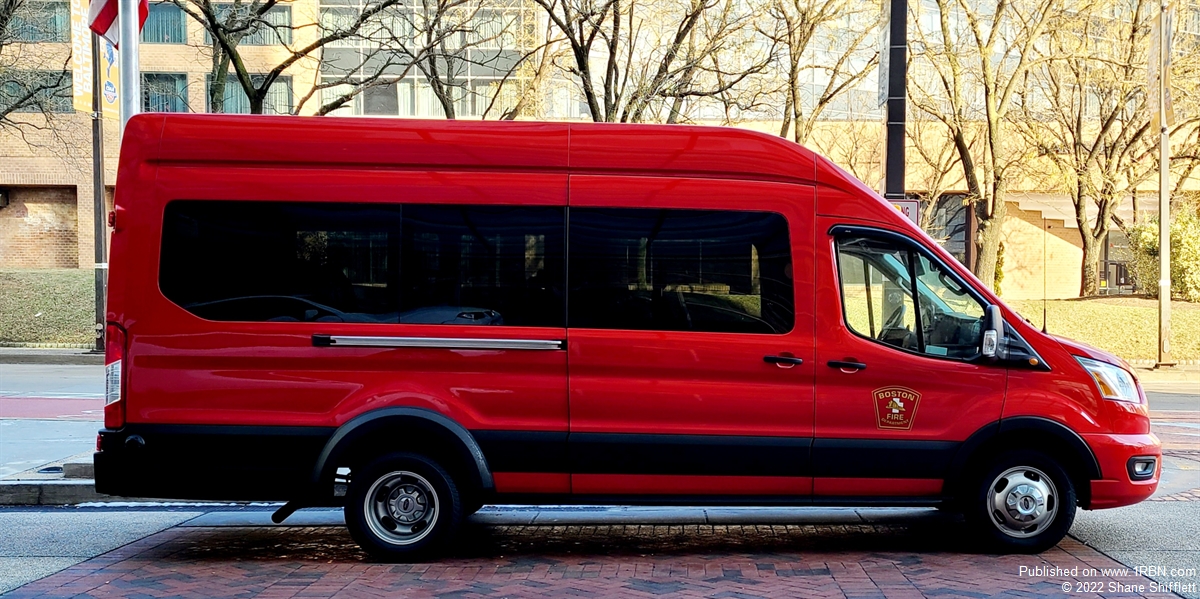 Boston Fire Department transport van