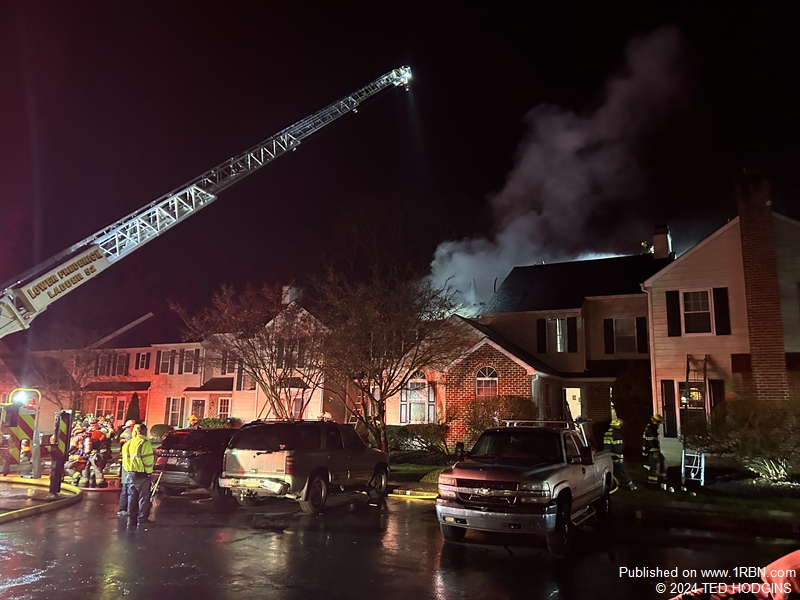 Fire Damages Townhome on Village Dr. in Lower Frederick Twp.