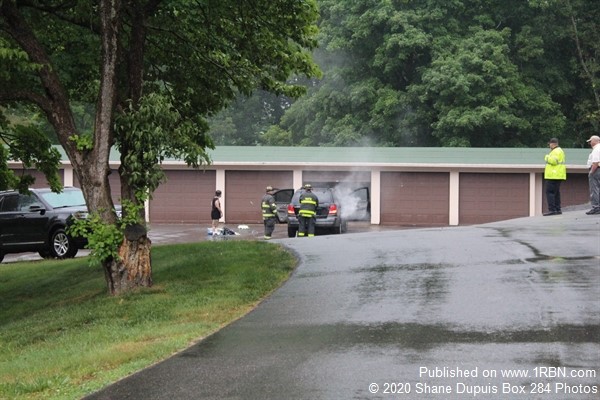 Yantic Firefighters Extinguish Auto Fire