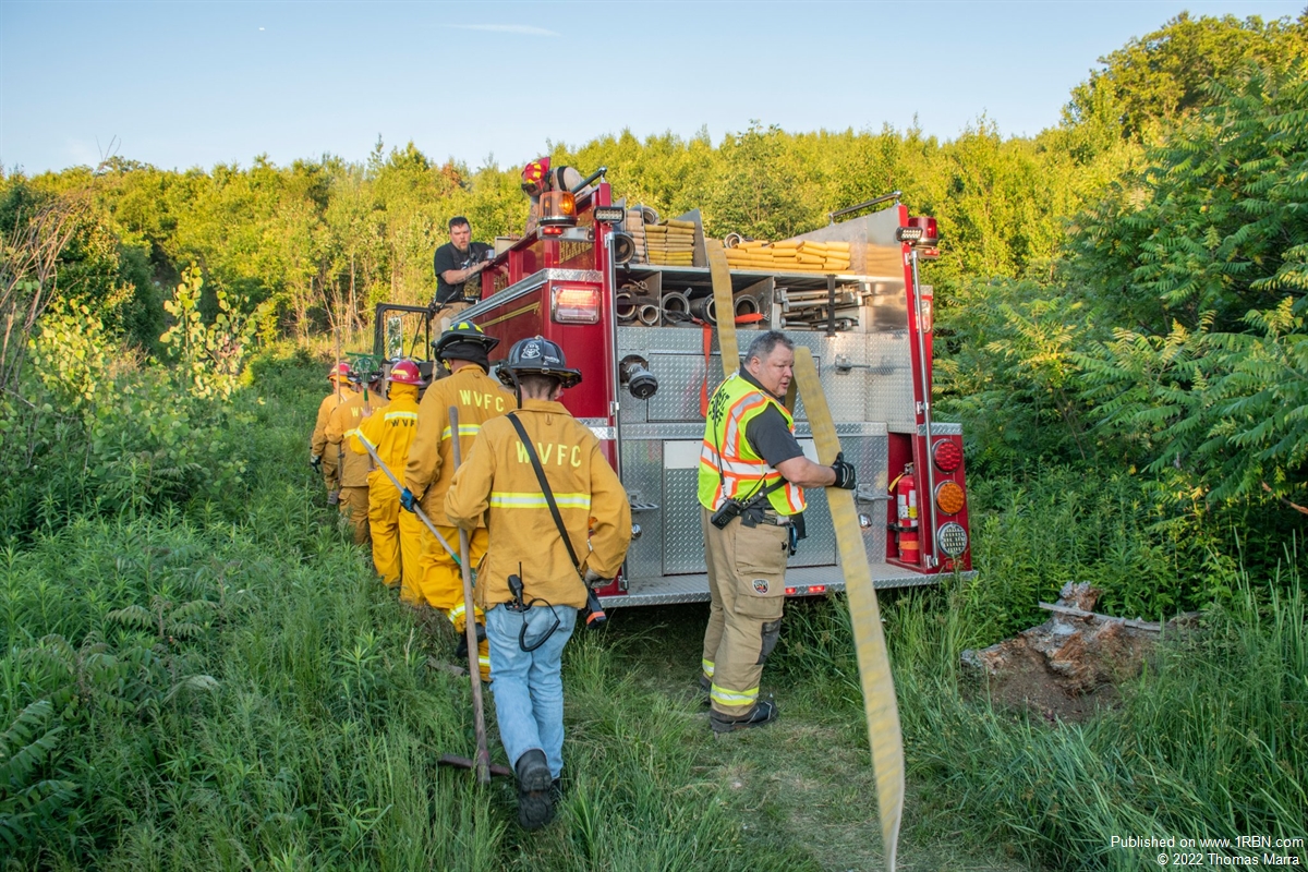 Brush Fire Quickly Contained at Cole Hill State Forest