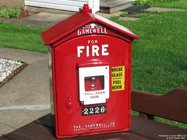 Gamewell Fire Pull Box, Before/After