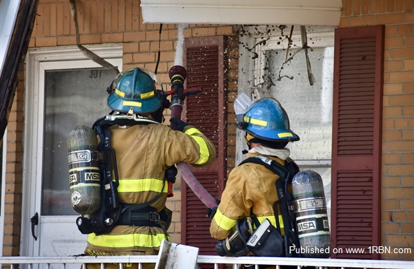 Woonsocket Firefighters Make Quick Work of Porch Fire