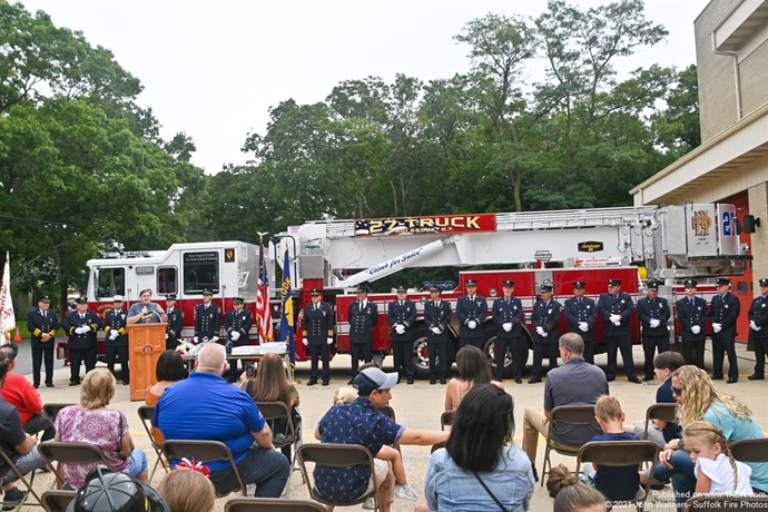 Holbrook FD Welcomes Jupiter Truck 27 to the Fleet with Special Dedication
