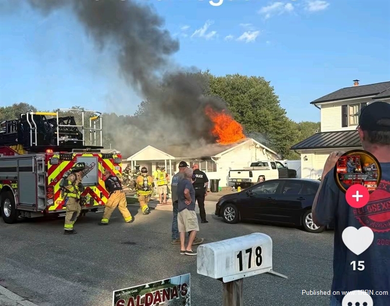 Barnegat Firefighters Battle Structure Fire in Pebble Beach