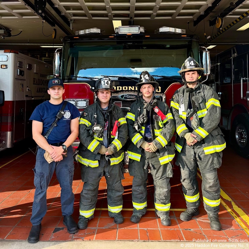 Haddon Fire Department Juggles Calls, Training, and Milestones in One Night
