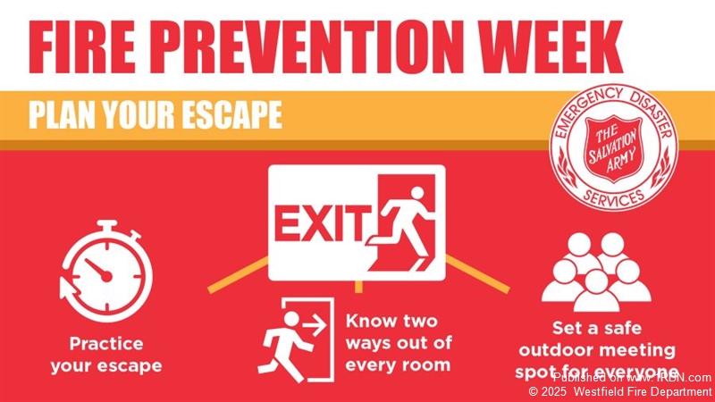 Westfield Fire Department Promotes Fire Safety During Fire Prevention Week
