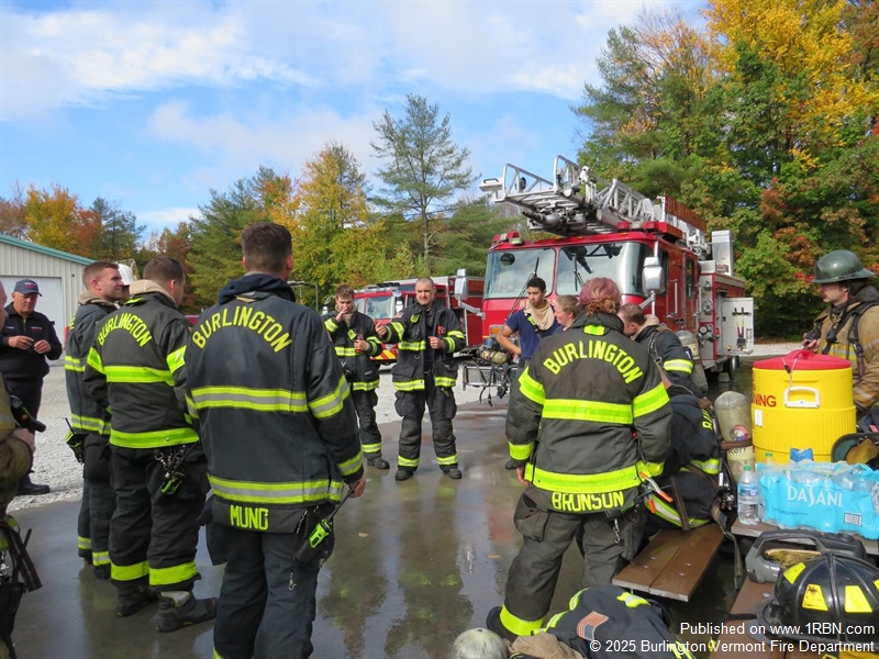 Realistic Fire Training Sharpens Burlington Firefighters’ Skills