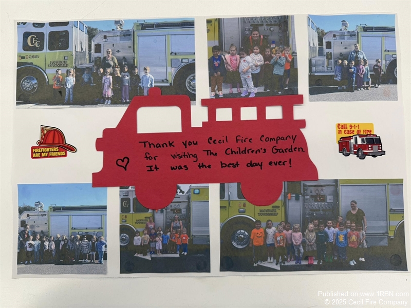 Cecil Fire Company Teaches Fire Safety at Local Schools