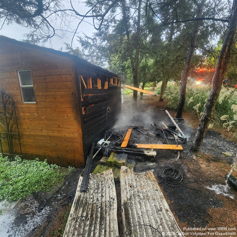 Firefighters Knock Down Thornburg Shed Fire Within Minutes