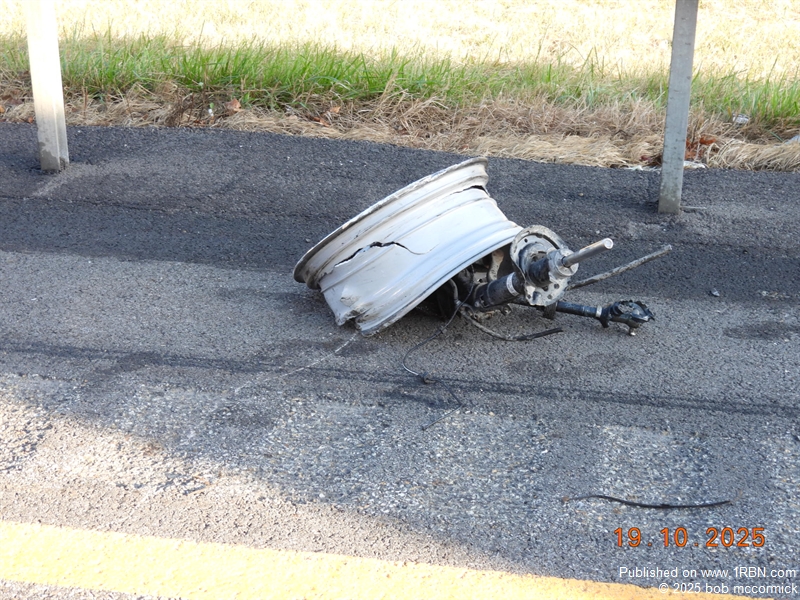 Car Crashes Into Guardrail After Collision with Tractor-Trailer on I-84