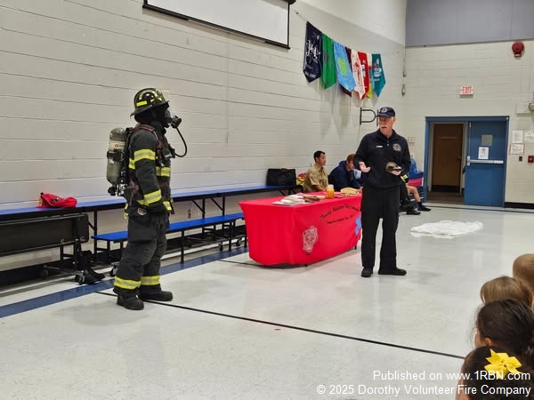 Dorothy Firefighters Teach Fire Safety at Weymouth Township School