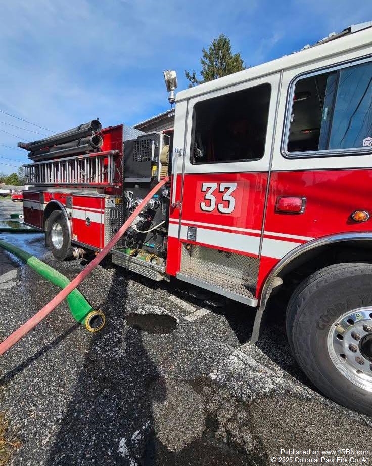 Colonial Park Firefighters Assist Penbrook at Two-Story Apartment Fire