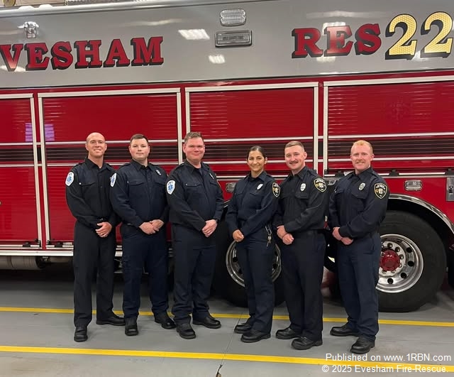 Evesham Fire-Rescue Swears In Six New Members