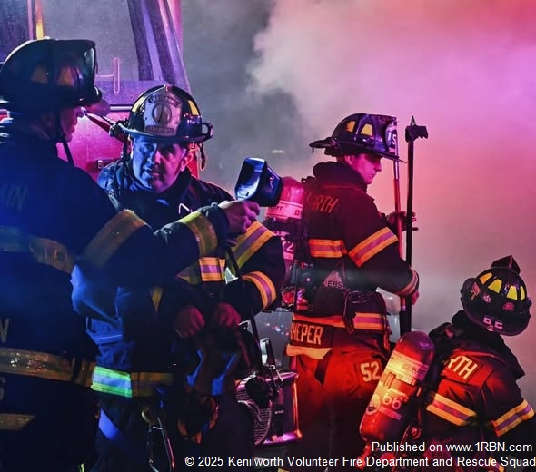 Kenilworth Fire Department Responds to 5th Alarm Fire in Hillside