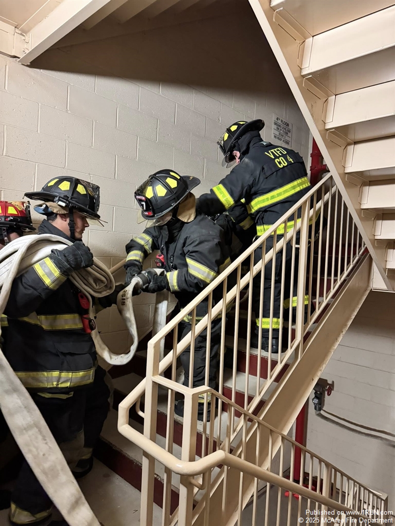 McAfee Fire Department Conducts High-Rise Hose Deployment Training at ...