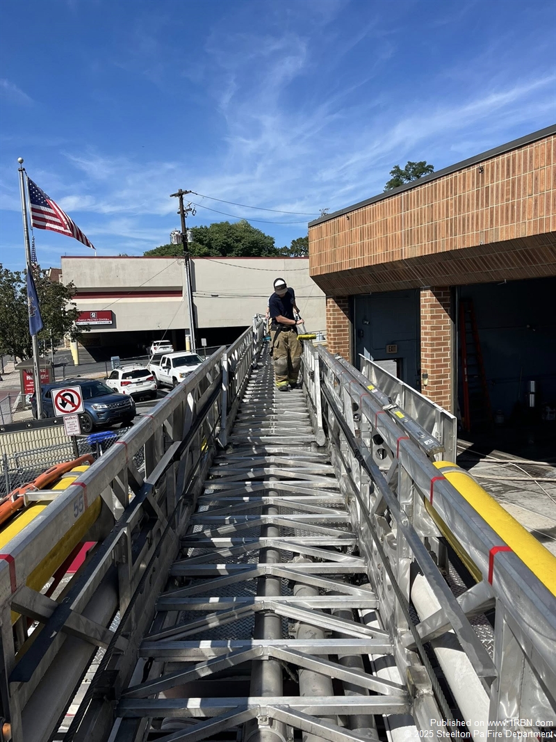 Steelton Fire Department Conducts Tower Ladder Maintenance Under Clear ...